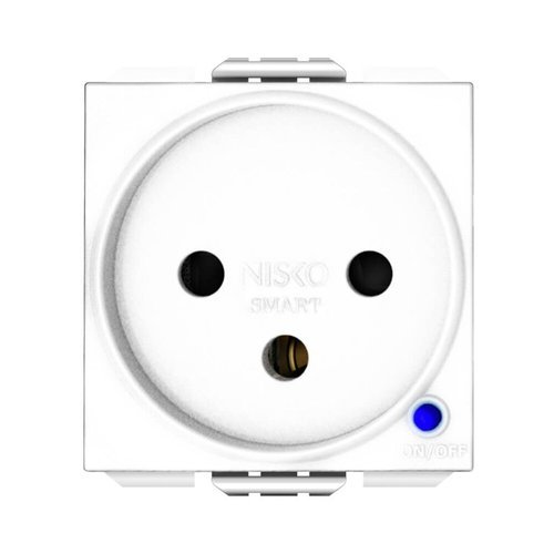 שקע חכם מובנה לסדרת NISKO SWITCH לבן - NISKO - שקעים ואביזרים נלווים