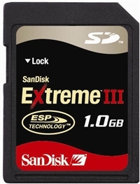 כרטיס זיכרון SanDisk eXtreme III SDHC 8GB - SaNDIsK