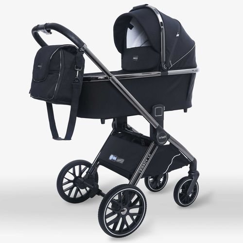 עגלת תינוק משולבת כולל אמבטיה וטיולון דגם לגסי Legacy LX - שחור Infanti ...
