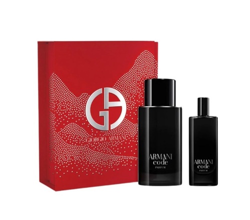 בושם לגבר מארז Armani Black Code Parfum Set 75ml+15ml ארמני - ARMANI ...