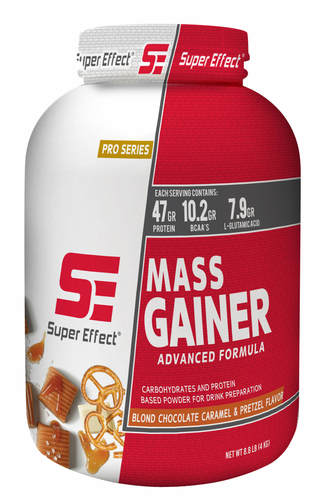 אבקת גיינר שוקולד בלונדי קרמל ובייגלה Mass Gainer סופר אפקט Super ...