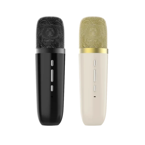 רמקול קריוקי איכותי כולל 2 מיקרופונים מבית MIRACASE - צבע שחור - - רמקולים ניידים