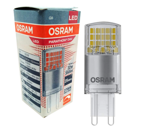 נורת לד G9 2700K לעמעום OSRAM 3.5W - Osram - נורות לד