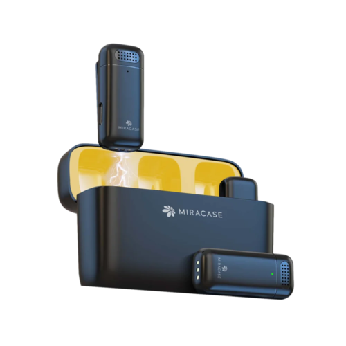 מיקרופון דש אלחוטי כפול MIRACASE MWMC750 - יבואן רשמי - Miracase - מיקרופון דש