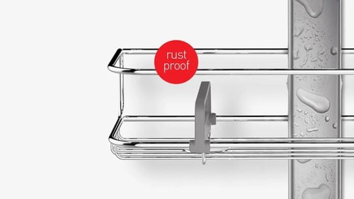 מתקן מקלחת תלוי על דלת – מבית Simplehuman ארה"ב | ללא קידוח, חזק ועמיד - הזמינו אונליין Bath Plus