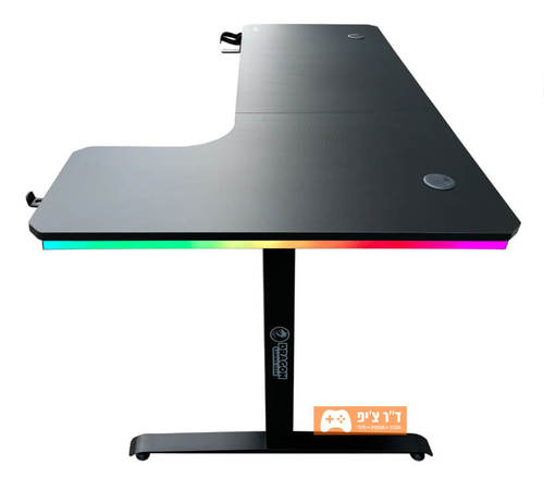Dragon שולחן גיימינג פינתי ימין תאורת Rgb אורך 160 100 סמ
