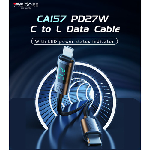 כבל LIGHTENING TYPE-C C157 YESIDO - - כבלים YESIDO