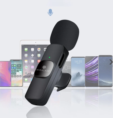 מיקרופון דש אלחוטי כפול MIRACASE MWML650 – איכות סאונד מקצועית