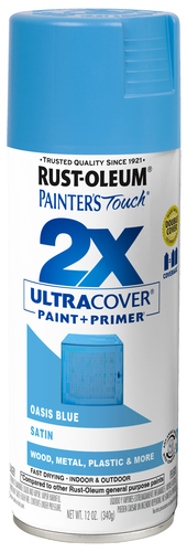 ספריי צבע 2XSatin Oasis Blue rustoleum - rustoleum - תרסיסי צבע ותחזוקה