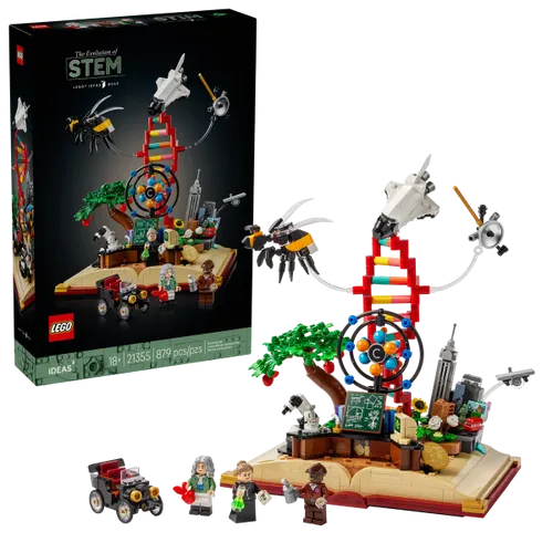 לגו Ideas – האבולוציה של המדעים (21355) LEGO - Lego - אקספרט ( דגמים ...