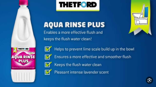נוזל ניקוי ובישום לניאגרה של אסלה כימית THETFORD AQUA RINSE PLUS 1.5L