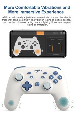 PXN P50 BLUE WIRELESS GAMING CONTROLLER PC/SWITCH - PXN - אביזרי Nintendo
