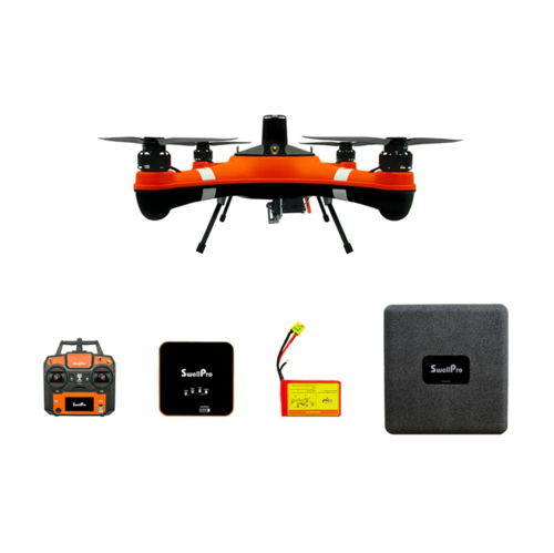 רחפן לדיג וצילום SWELLPRO FD1 ערכת PLATINUM כולל מצלמה ומתקן הטלה לדיג ...