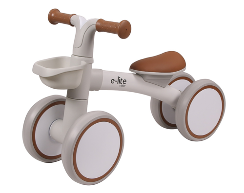 אופני איזון QUATRO MINI RIDER / לבן - מוצצים