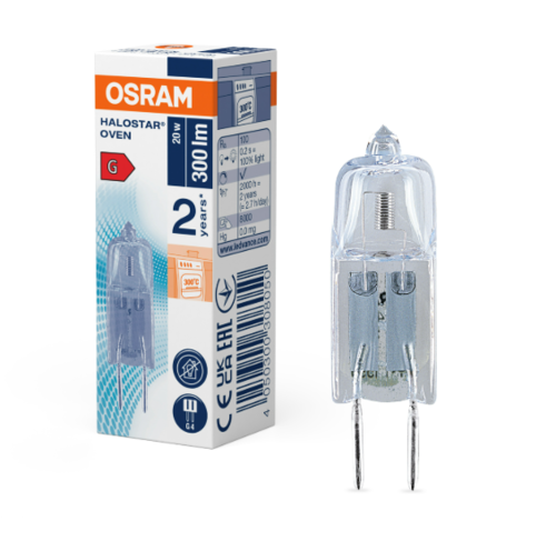 נורה לתנור HALOSTAR OVEN 64428 12V 20W OSRAM - Osram - נורות הלוגן