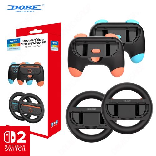 Dobe controller Grip and Steering Wheel Kit Switch 2 - Dobe - Switch 2 אביזרים נלווים