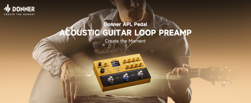 דראמר - פדל מולטי אפקט לגיטרה אקוסטית APL מבית DONNER | הזמינו עכשיו בדראמר