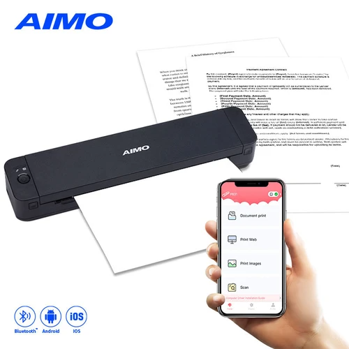 מדפסת מונו ניידת A4 נייר רגיל AIMO P832 - - מדפסות הזרקת דיו