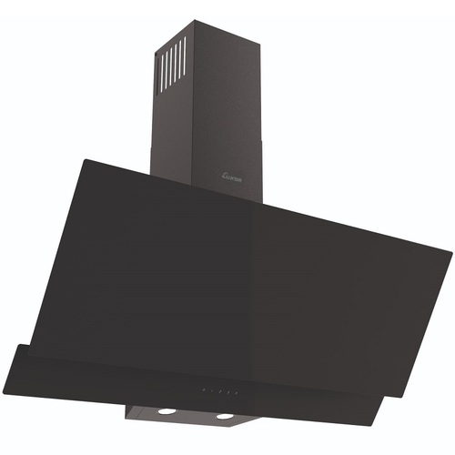 קולט אדים ארובה 2 מדפים 90 ס"מ Luxor דגם LX 90 D-G2-BLK - אולסייל