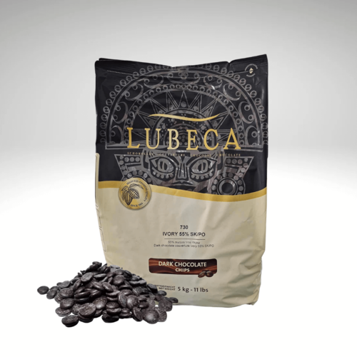 שוקולד מריר 55% 5 קילו LUBECA לובקה - Lubeca - שוקולד וצימקאו