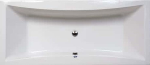 אמבטיה אקרילית 180/80 MTI 72 לבן מבריק - משלוח VIP עד פתח הבית