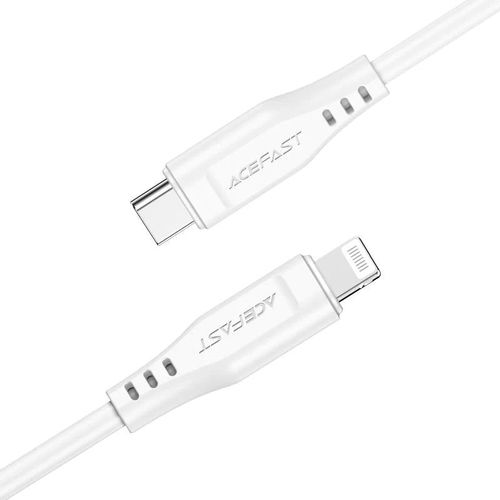 C3-01 USB-C to Lightning TPE charging data cable white 1.2m - אביזרי סלולר