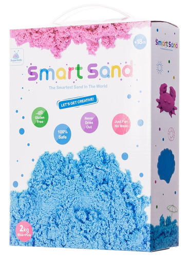 חבילת 2 ק"ג חול קינטי חכם - כחול / ורוד Smart Sand - Smart Sand - בצק ...