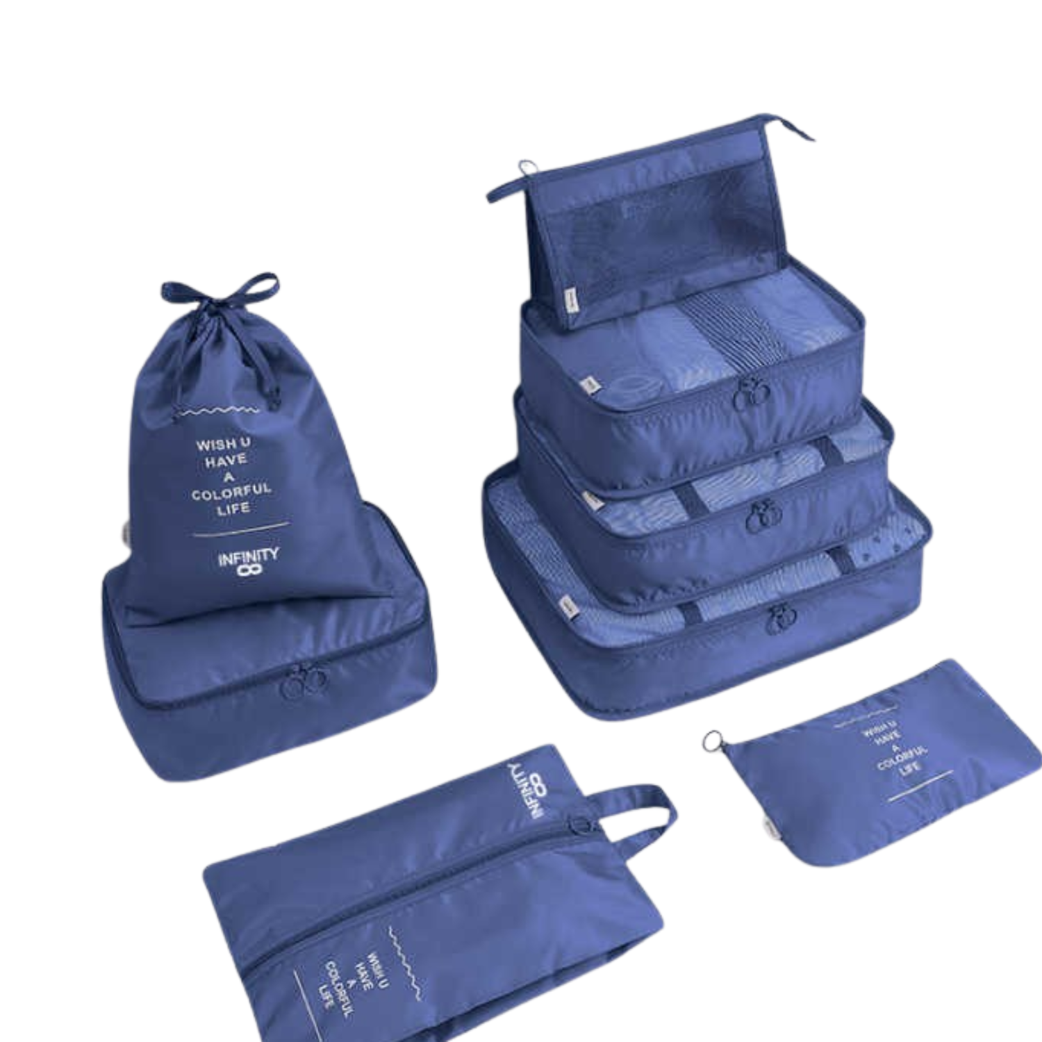 סט 8 אירגוניות למזוודה אינפיניטי INFINITY Premium Cube Set