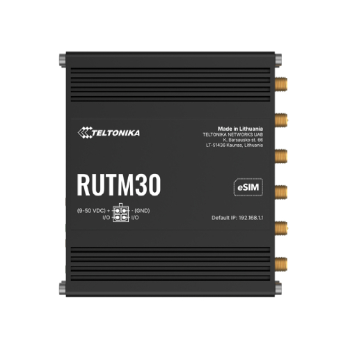 ראוטר Teltonika RUTM30 5G Industrial Router with eSIM & WiFi