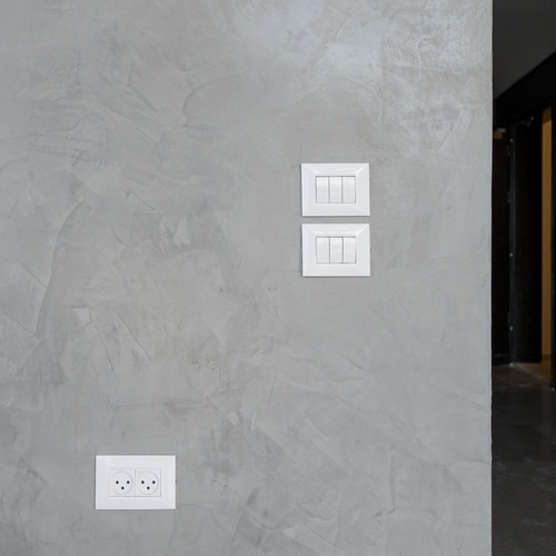 מפסק יחיד 1 מודול לבן ניסקו סוויץ' Nisko switches - Nisko switches - מפסקים תחת הטיח