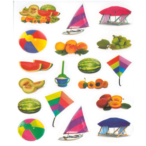 מדבקות סמלי קיץ וים ליצירה לקיץ לילדים - עט לכתוב - חומרי יצירה, ציוד ...