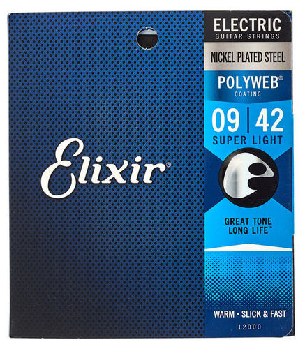 סט מיתרים לחשמלית ELIXIR POLYWEB 12000 09-42