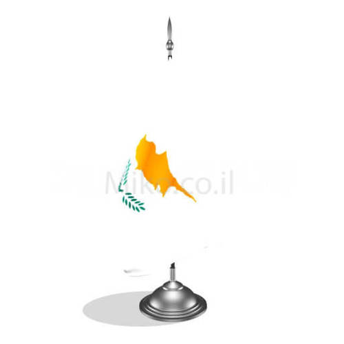 דגלון קפריסין - Cyprus mini flag *תמונה לצורך הדמיה בלבד* - דגלוני ...