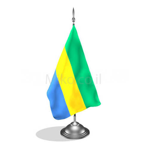 דגלון גבון - Gabon mini flag *תמונה לצורך הדמיה בלבד* - דגלוני מדינות ...