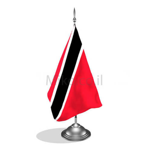 דגלון טרינידד וטובגו - Trinidad and Tobago mini flag *תמונה לצורך הדמיה ...