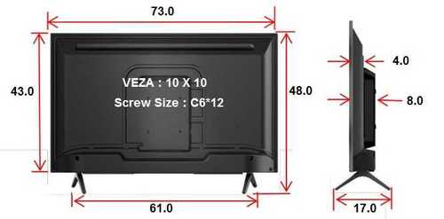 טלוויזיה 32" 32S6500 TCL SMART - TCL - טלוויזיות
