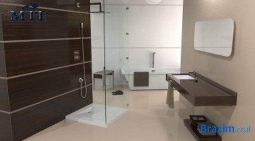 אגנית למקלחון מלבנית MTI-210 80X80 מלאות - גוון לבן אמבטיות MTI - אמבטיות MTI - אגניות למקלחון