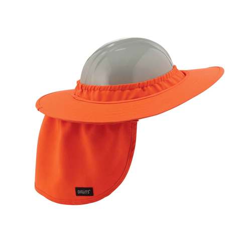 מגן שמש לקסדה- Chill-Its® 6660 Hard Hat Brim w/ Shade Ergodyne ...