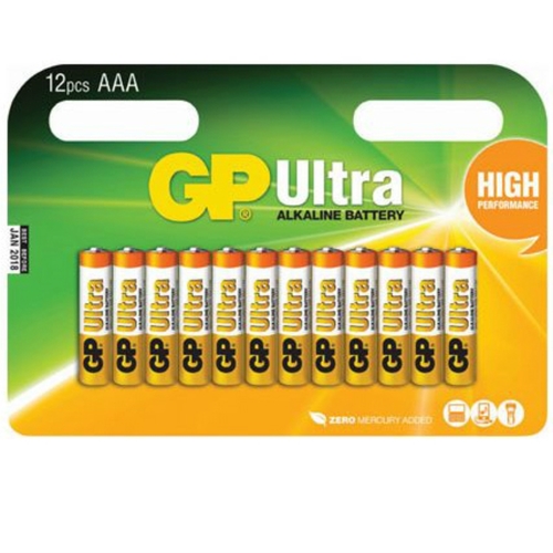 48 סוללות אלקליין GP ULTRA AAA - - סוללות