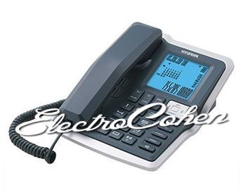 טלפון משרדי צג גדול דקורטיבי שחור - טלפונים