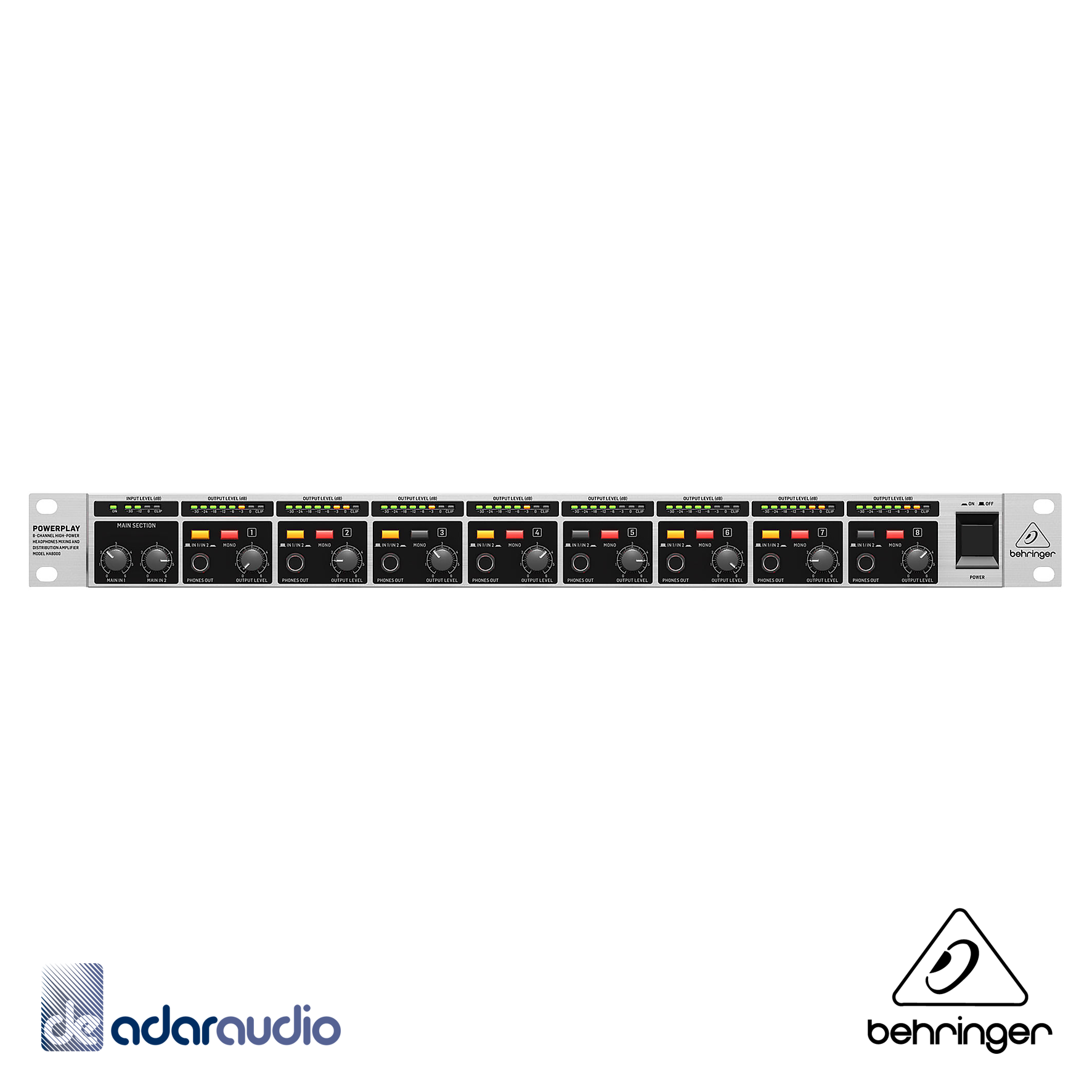 מיקסר / מגבר אוזניות Behringer PowerPlay Ha8000