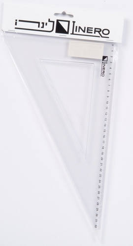 משולש אקריל 60*30 Linero - Linero - סרגלים | שבלונות | מחוגות