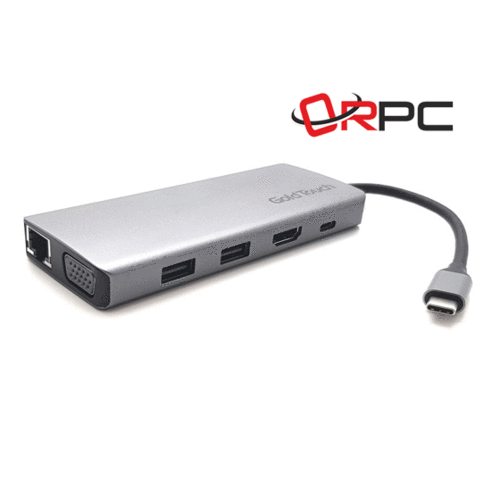 תחנת עגינה Usb Type C עם חיבורי Su C12 Hdmi Vga 4xusb Lan Tf Sd