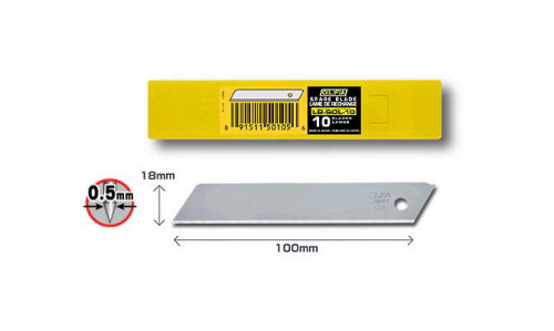 10 להבים לסכין רחב LB-10 OLFA