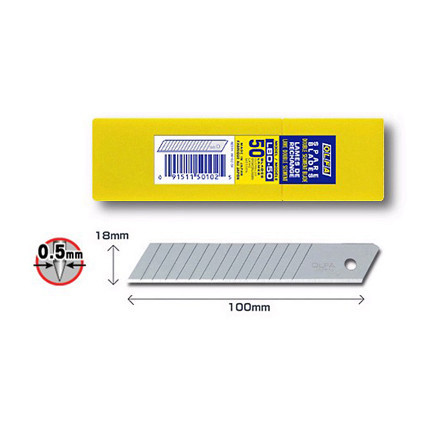 50 להבים לסכין רחב LBD-50 OLFA