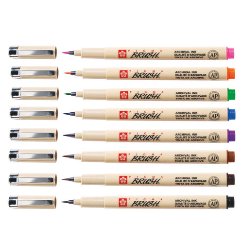 סט תושיםPIGMA BRUSH -SAKURA - sakura - טושים ומרקרים