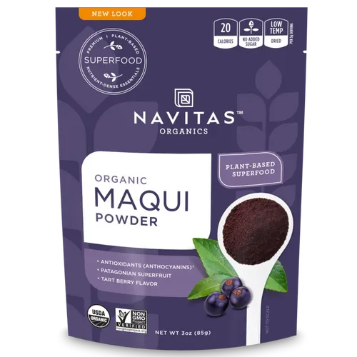 אבקת מאקי 85 גרם נביטאס Maqui Powder 85 gr Navitas - שקדיה מוצרי טבע