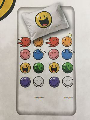 אנדו מוצרי איכות לבית. סט קיץ יחיד 100% כותנה סאטן SMILEY WORLD