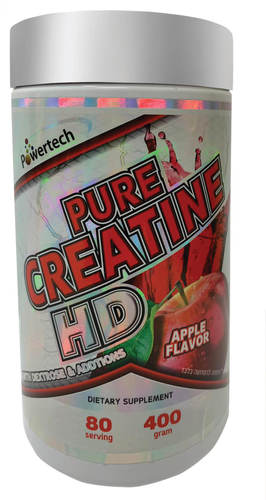 פיור HD קריאטין טעם תפוח 400 גרם פאוורטק Pure HD Creatine Apple ...
