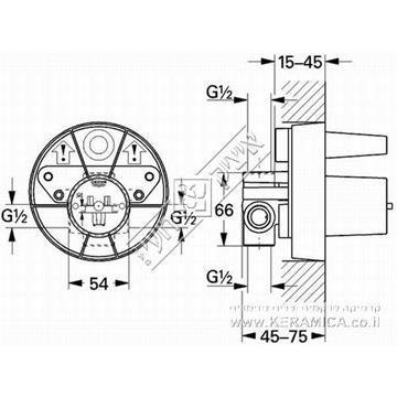 גוף פנימי 3 דרך 33964000 GROHE - - אינטרפוצים